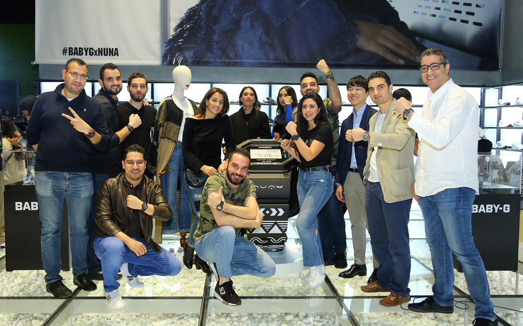 Casio BABY-G model with tribal pattern design